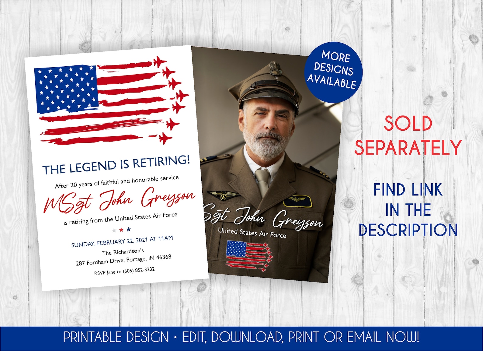 Going Away Military Invitation Deployment Party Army Going Away Party ...