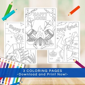 Lohri Coloring Pages Lohri Activity for Children Lohri Celebration Kids ...