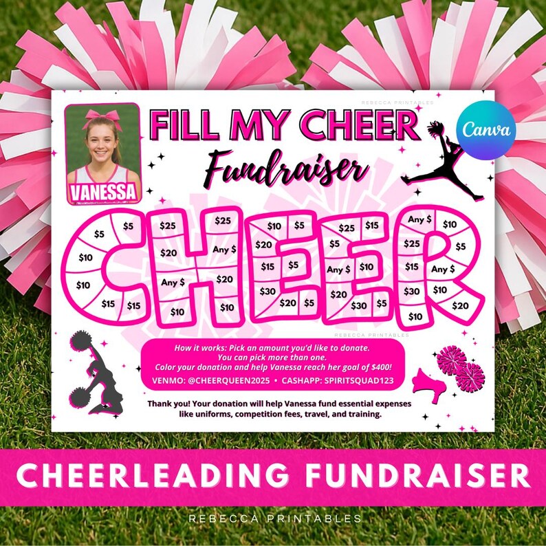Editable Cheer Fundraiser Template Fill My Cheer Fundraiser Form ...