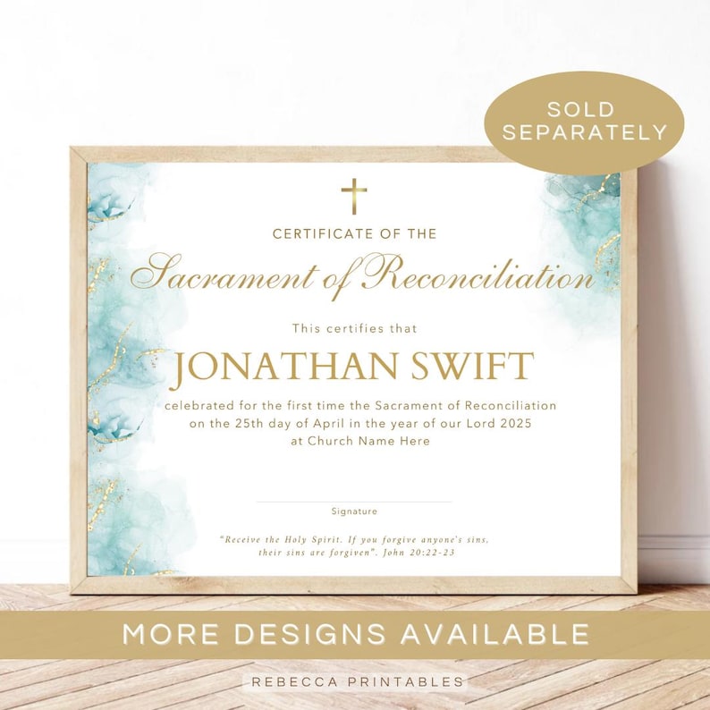 Editable Catechist Certificate of Completion Catechism Certificate ...