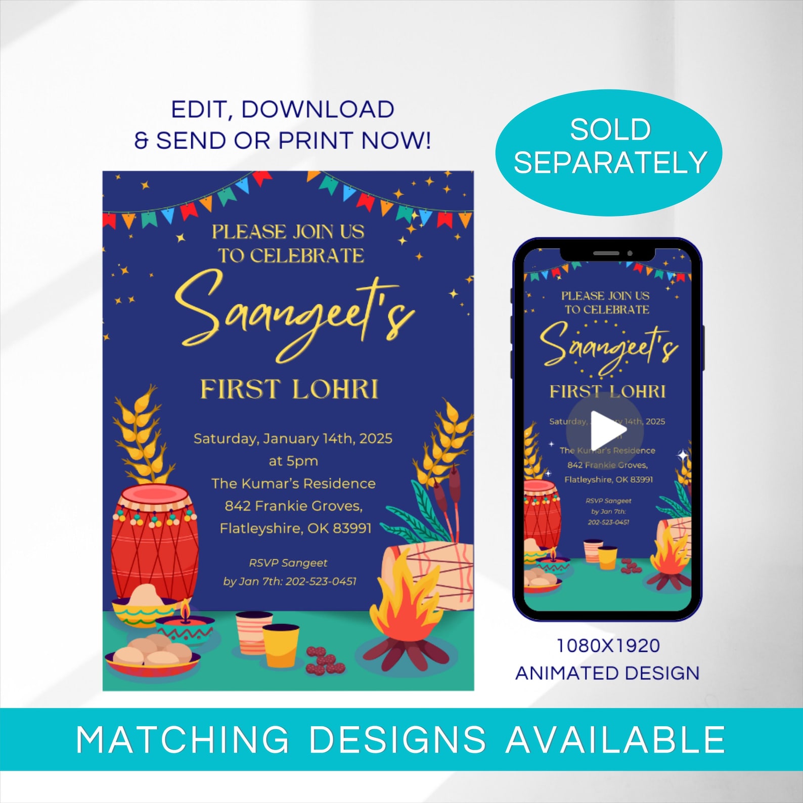 Lohri Activity and Coloring Page for Children Lohri Celebration for ...