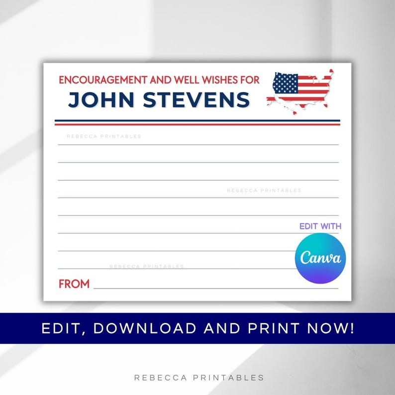 Well Wishes for Our Soldier Card Encouragement and Patriotic Card Boot ...