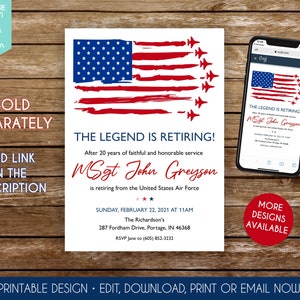 Going Away Military Invitation Deployment Party Army Going Away Party ...