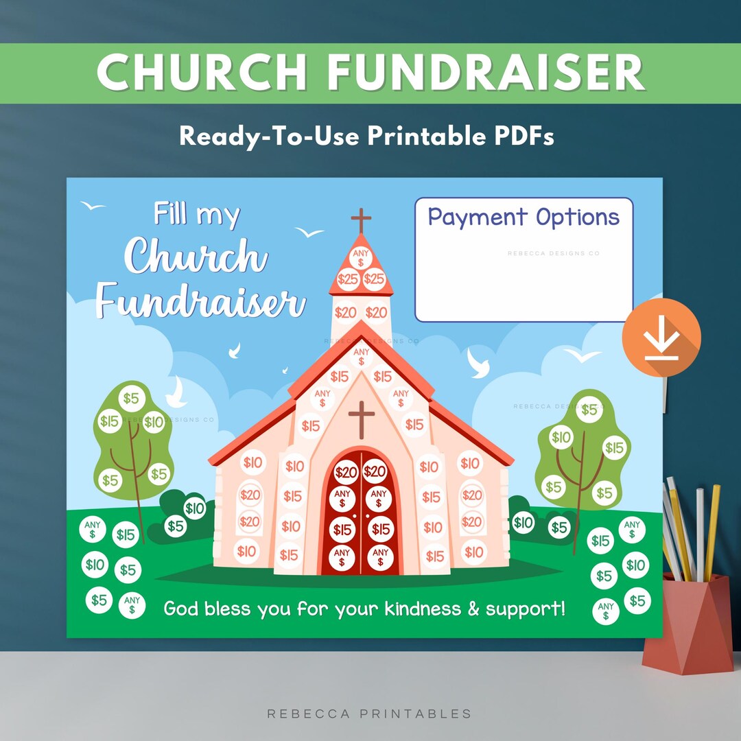 Fill My Church Fundraiser Church Donation Camp Sunday School Fundraiser ...