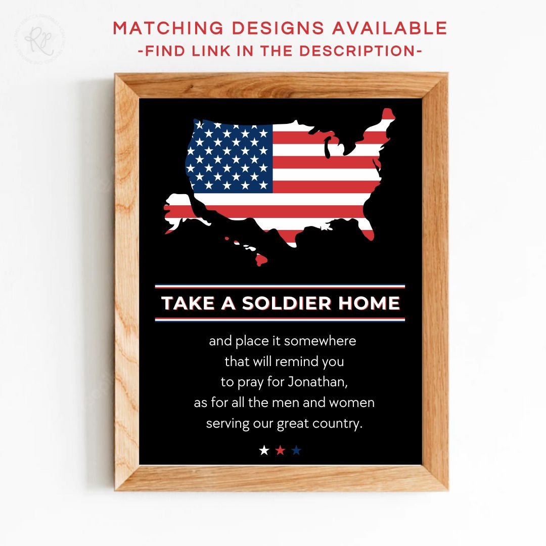 Letters to Our Soldier Sign Printable Basic Training Farewell Party ...