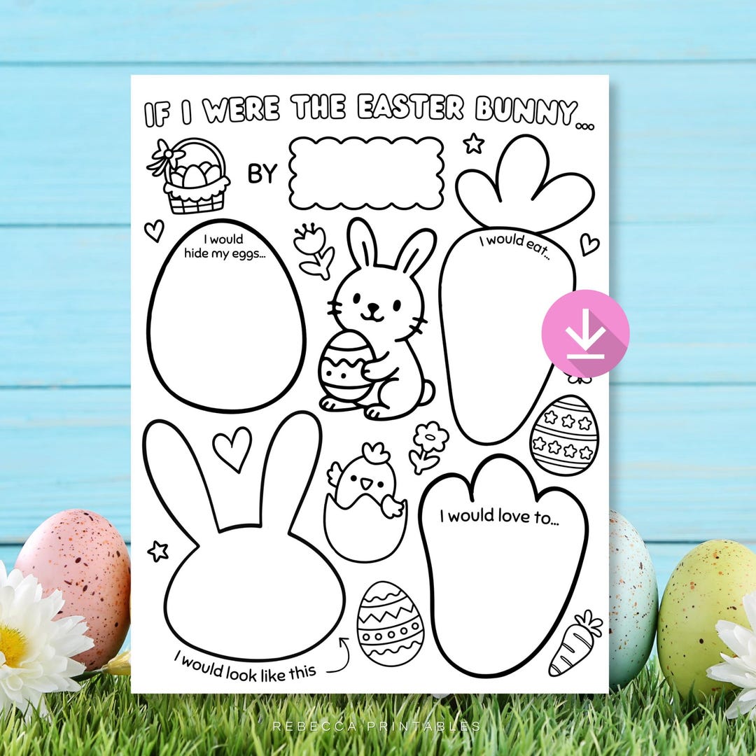 If I Were the Easter Bunny Printable Kids Writing Activity Easter ...