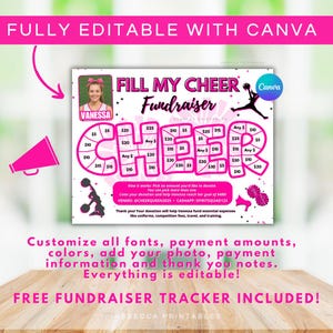 Editable Cheer Fundraiser Template Fill My Cheer Fundraiser Form ...