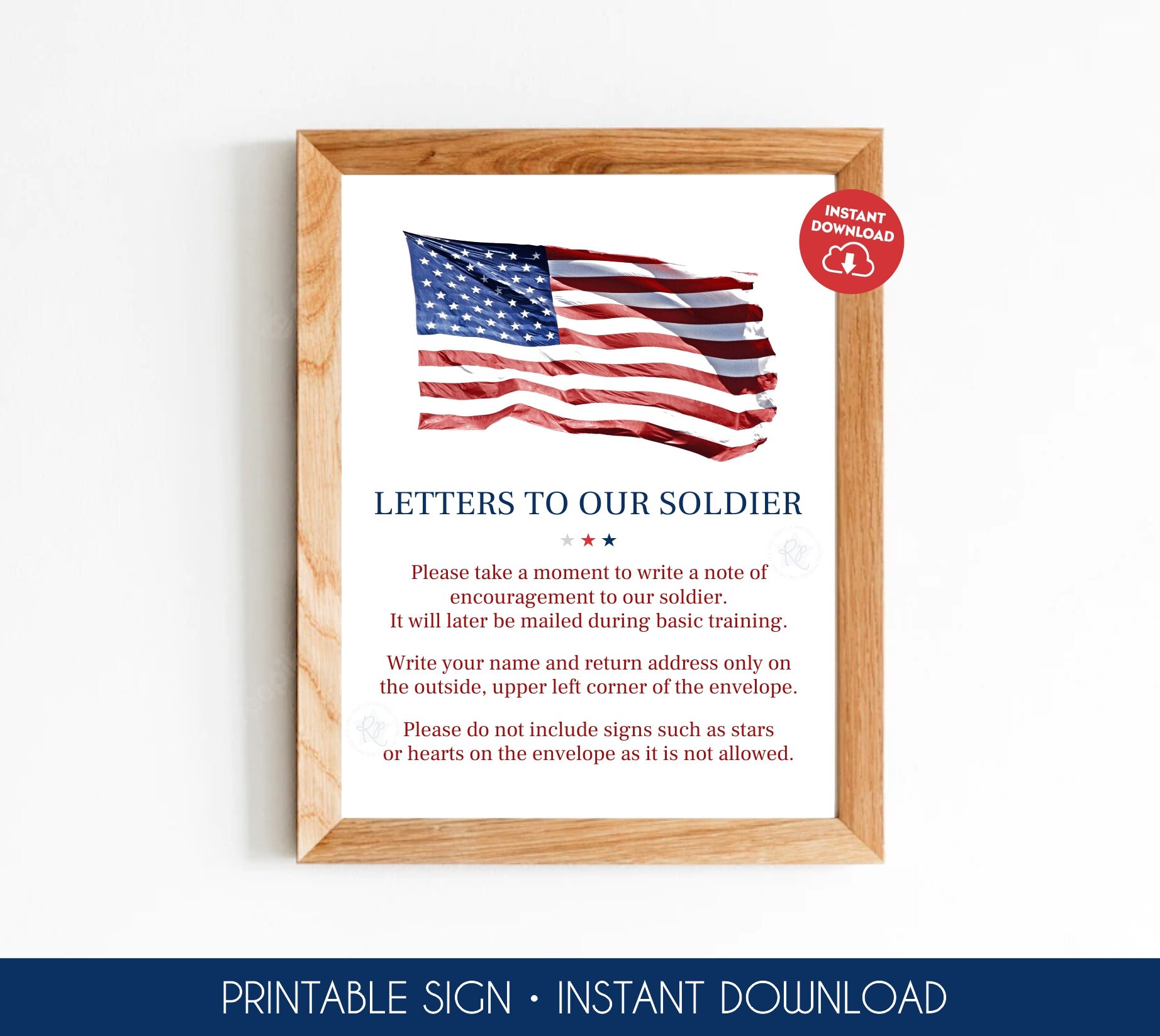 Letters to Our Soldier Sign Military Party Sign Deployment Party Army ...