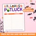Italian Potluck Sign-up Sheet Italian Food Party Printable Office ...