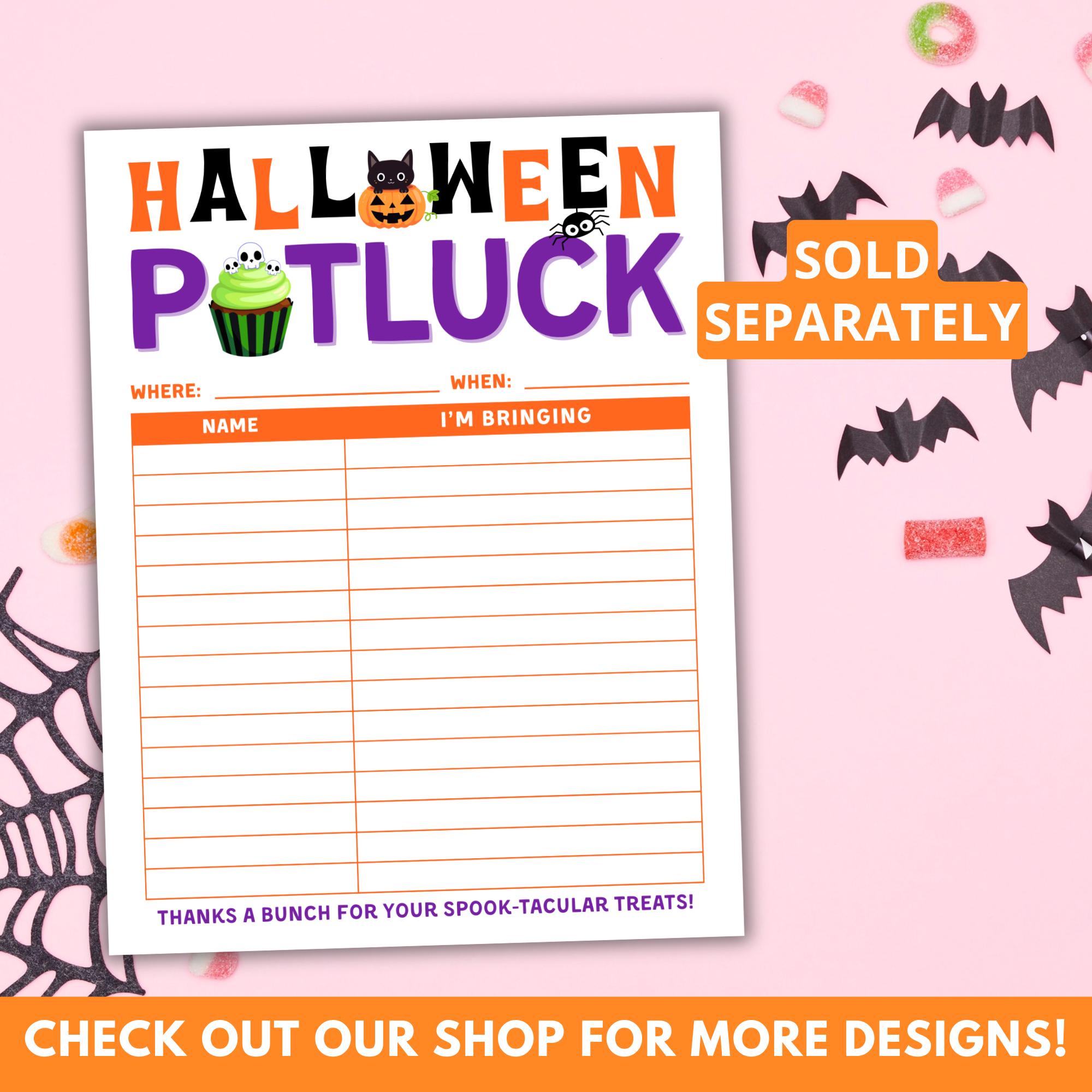 Italian Potluck Sign-up Sheet Italian Food Party Printable Office ...