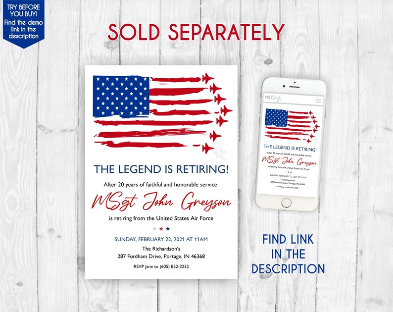 Air Force Retirement Welcome Sign Printable Airman Retirement Party US ...