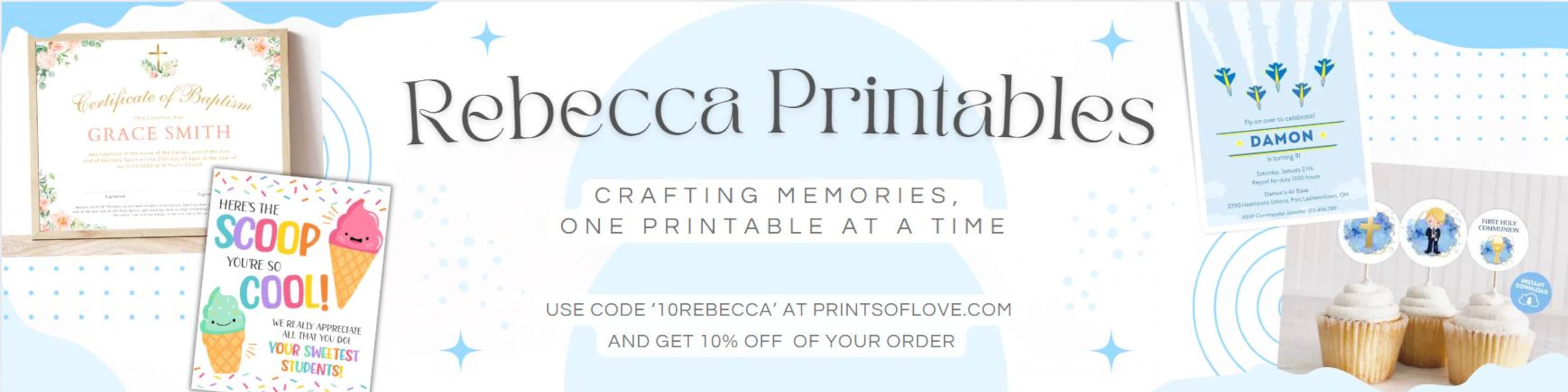 RebeccaPrintables - Etsy