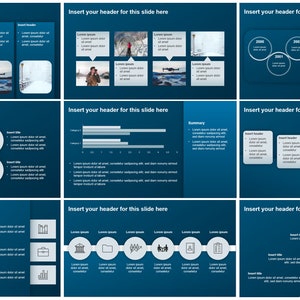 50+ Powerpoint Slides - Clean | Design | Editable | Business | Blue ...