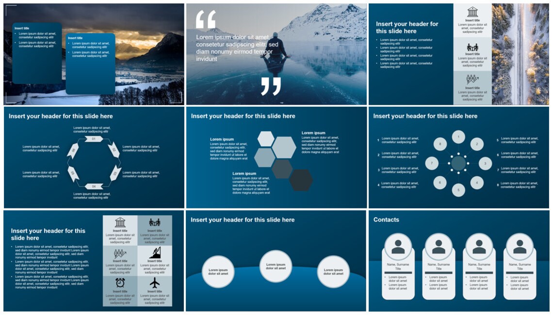 50+ Powerpoint Slides - Clean | Design | Editable | Business | Blue | Template | Marketing ...