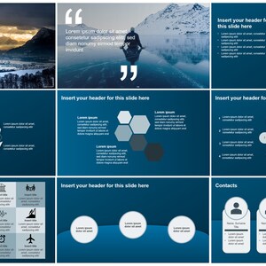 50+ Powerpoint Slides - Clean | Design | Editable | Business | Blue ...