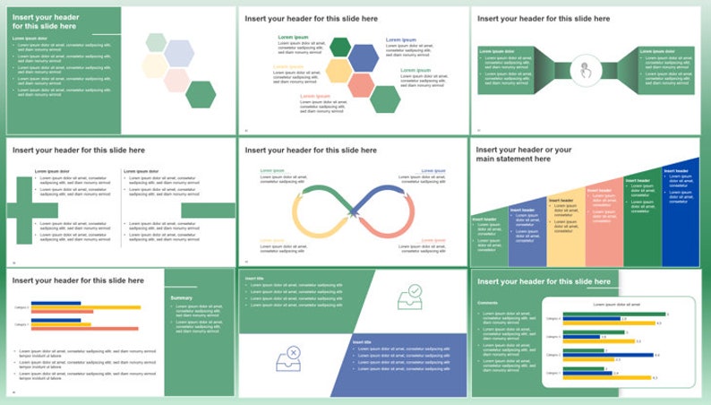 Minimal, Modern & Clean Powerpoint Template / 80+ Slides / Design ...