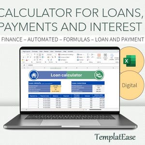 Simple Interest Excel Template - Etsy