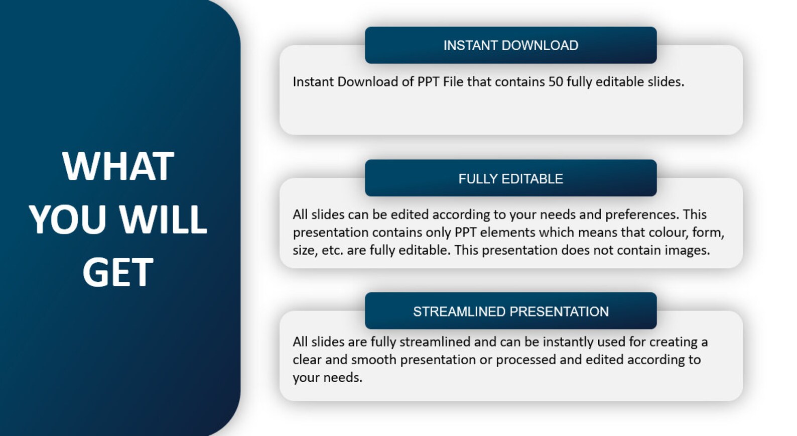 50+ Powerpoint Slides - Clean | Design | Editable | Business | Blue | Template | Marketing ...