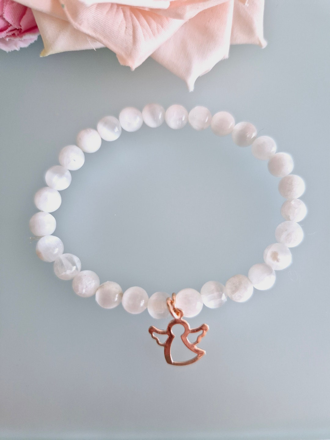 Selenite Bracelet,custom Bracelet,beade Bracelet,bracelet for Women ...