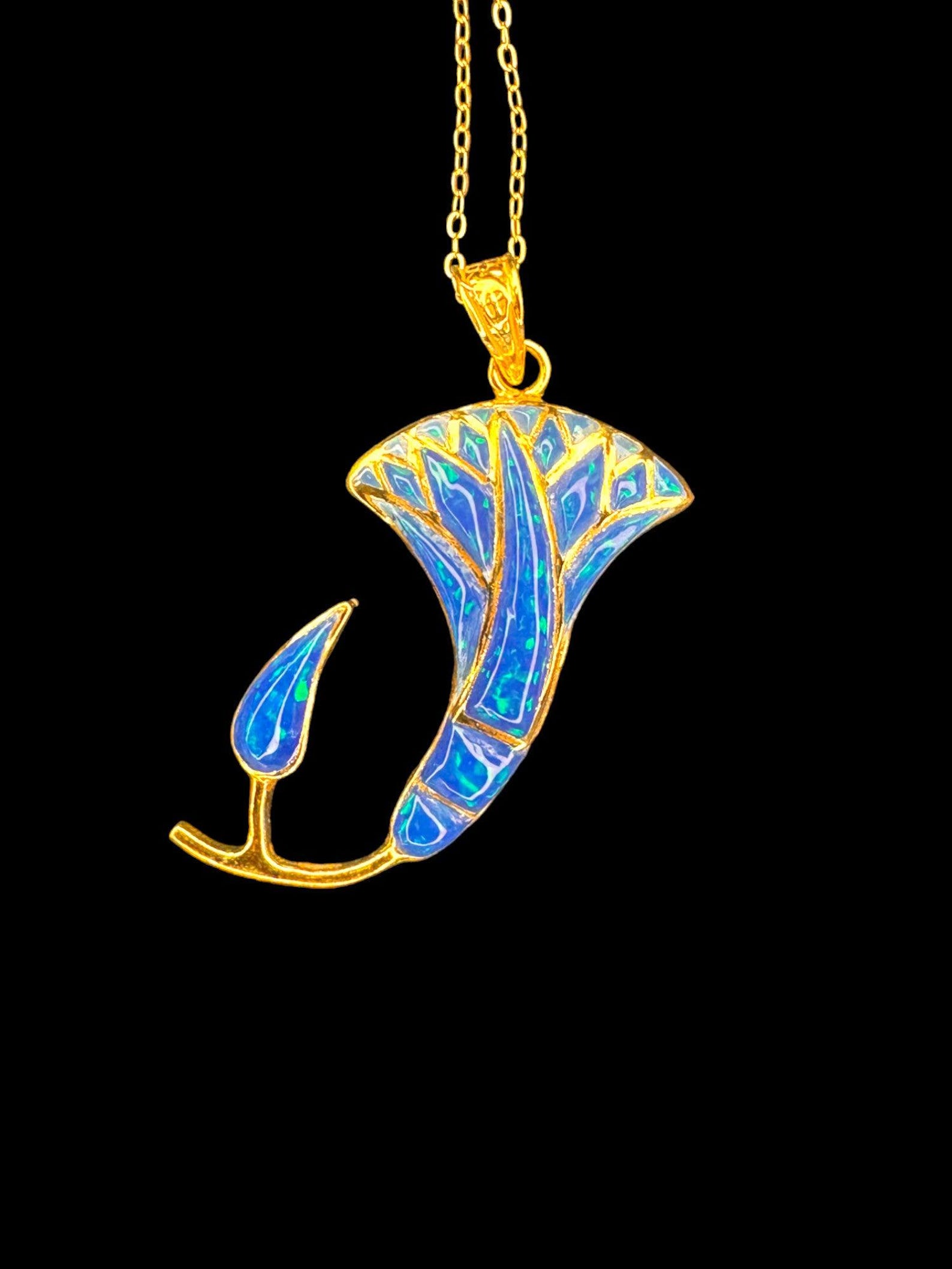 Blue Lotus Amulet - Etsy