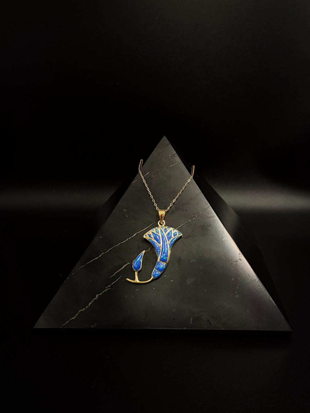 Blue Lotus Amulet - Etsy