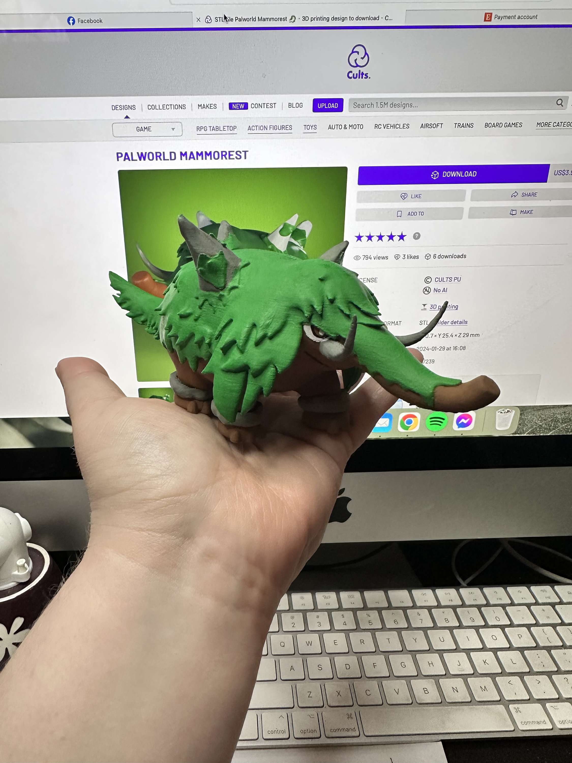 Mammorest Palworld 3D Printed Model - Etsy Australia