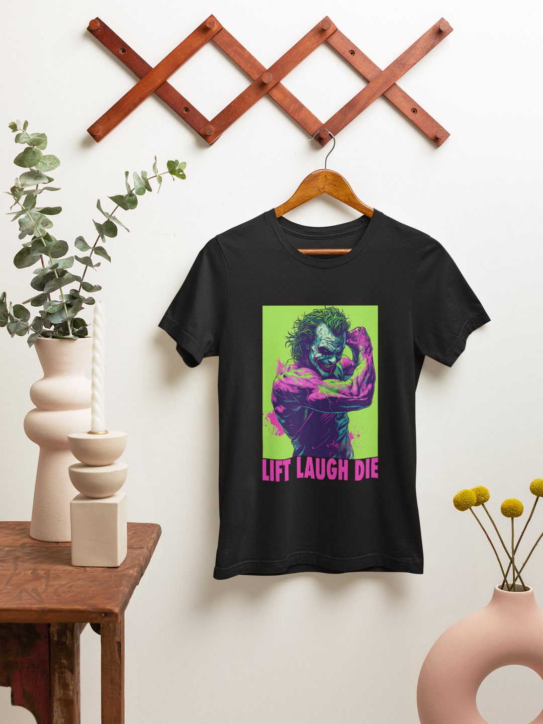Lift Laugh Die Joker Tshirt, Bodybuilder T Shirt, Weightlifting Gift ...