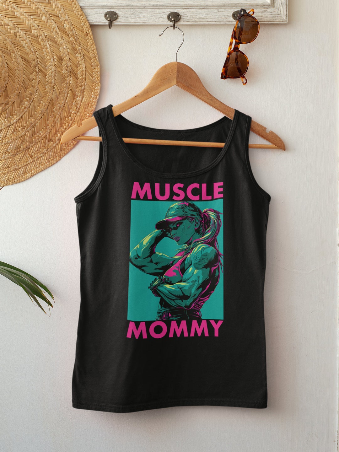 Muscle Mommy Tank Top, Bodybuilder Shirt, Weightlifitng Shirt, Graphic ...
