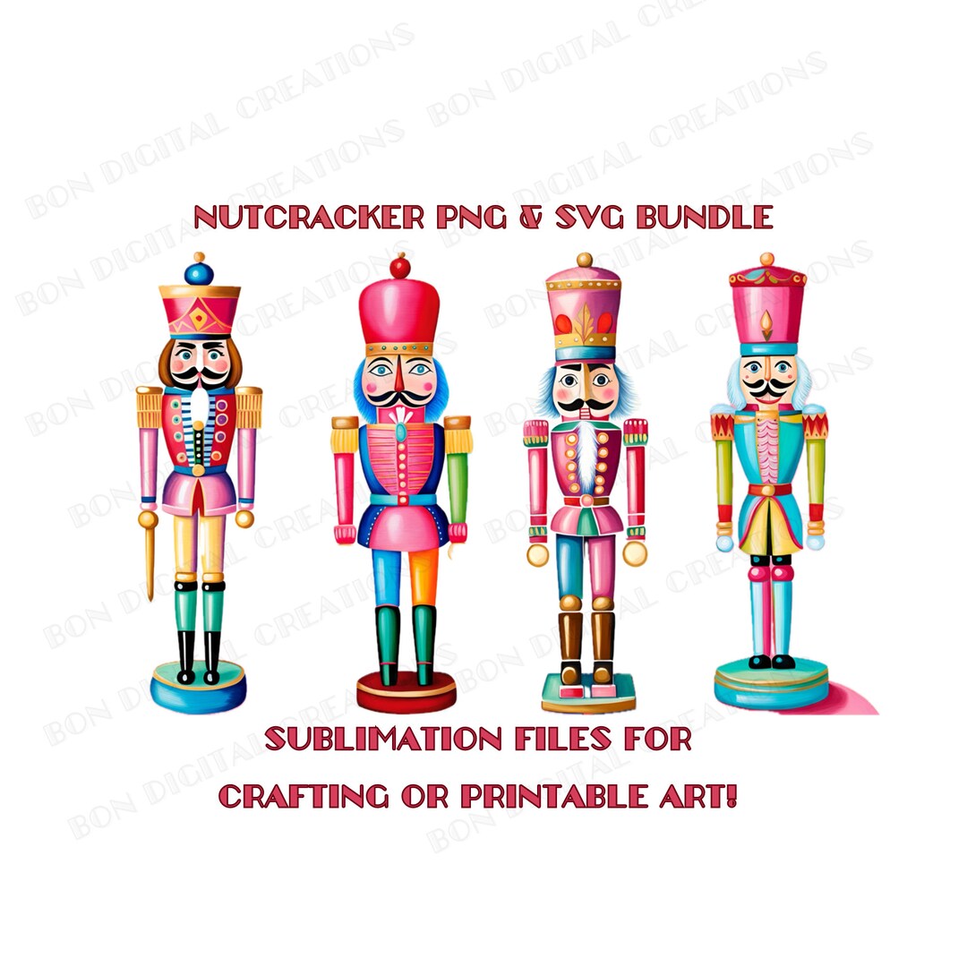 Merry Christmas Nutcracker Sublimation Design Instant Digital Download ...