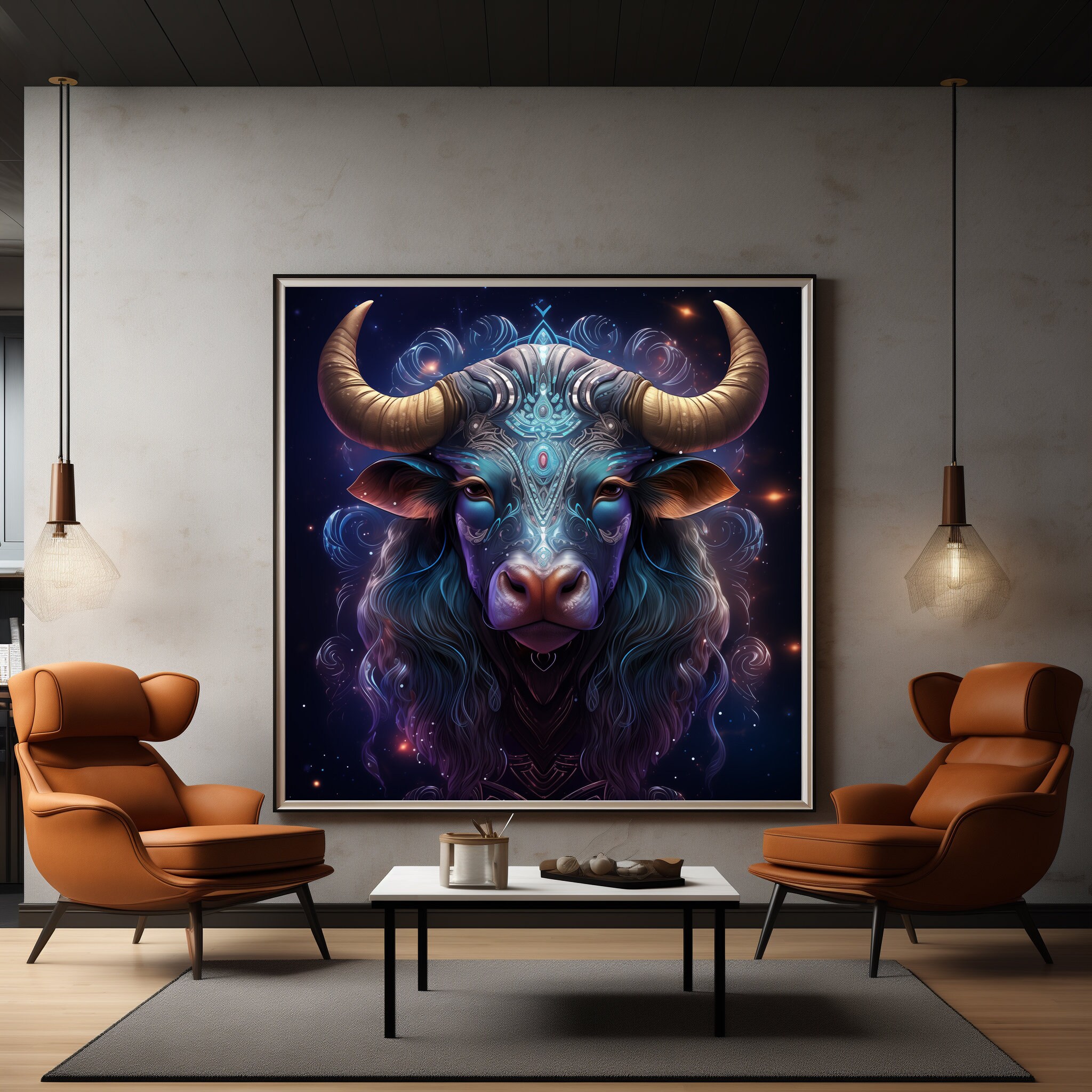 Fantasy Astro Signs - Taurus | AI Generated | AI Art | Digital Download ...