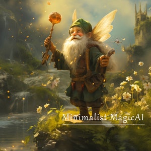 Dwarfs and Mystic River Bundle | AI Wall Art Print | Digital Download ...