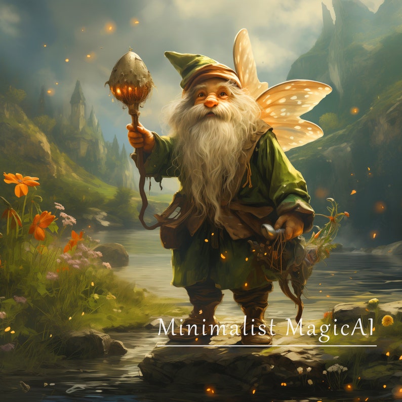 Dwarfs and Mystic River Bundle | AI Wall Art Print | Digital Download ...