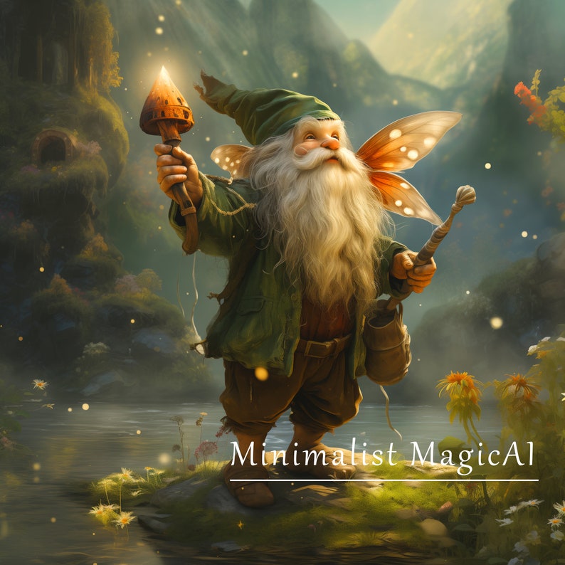 Dwarfs and Mystic River Bundle | AI Wall Art Print | Digital Download ...