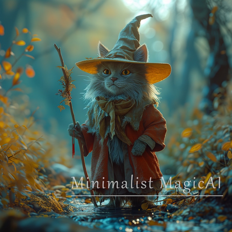 Cat Wizards | AI Generated | AI Art | Digital Download | Wall Art Print ...