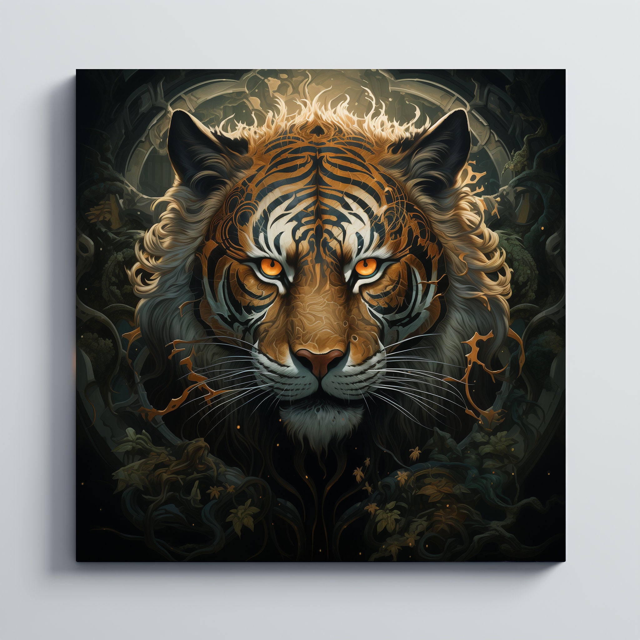 Fantasy Tiger | AI Generated | AI Art | Digital Download | Wall Art ...
