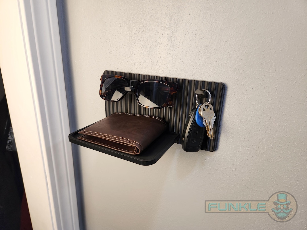 Keys, Wallet & Glasses Organizer | Easily Accessible | Wall-mounted ...