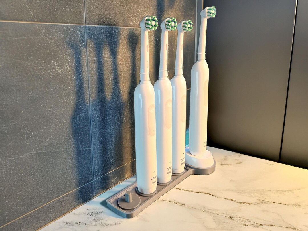 Electric Toothbrush Stand – Oral-b Organizer With Drip Tray - Etsy