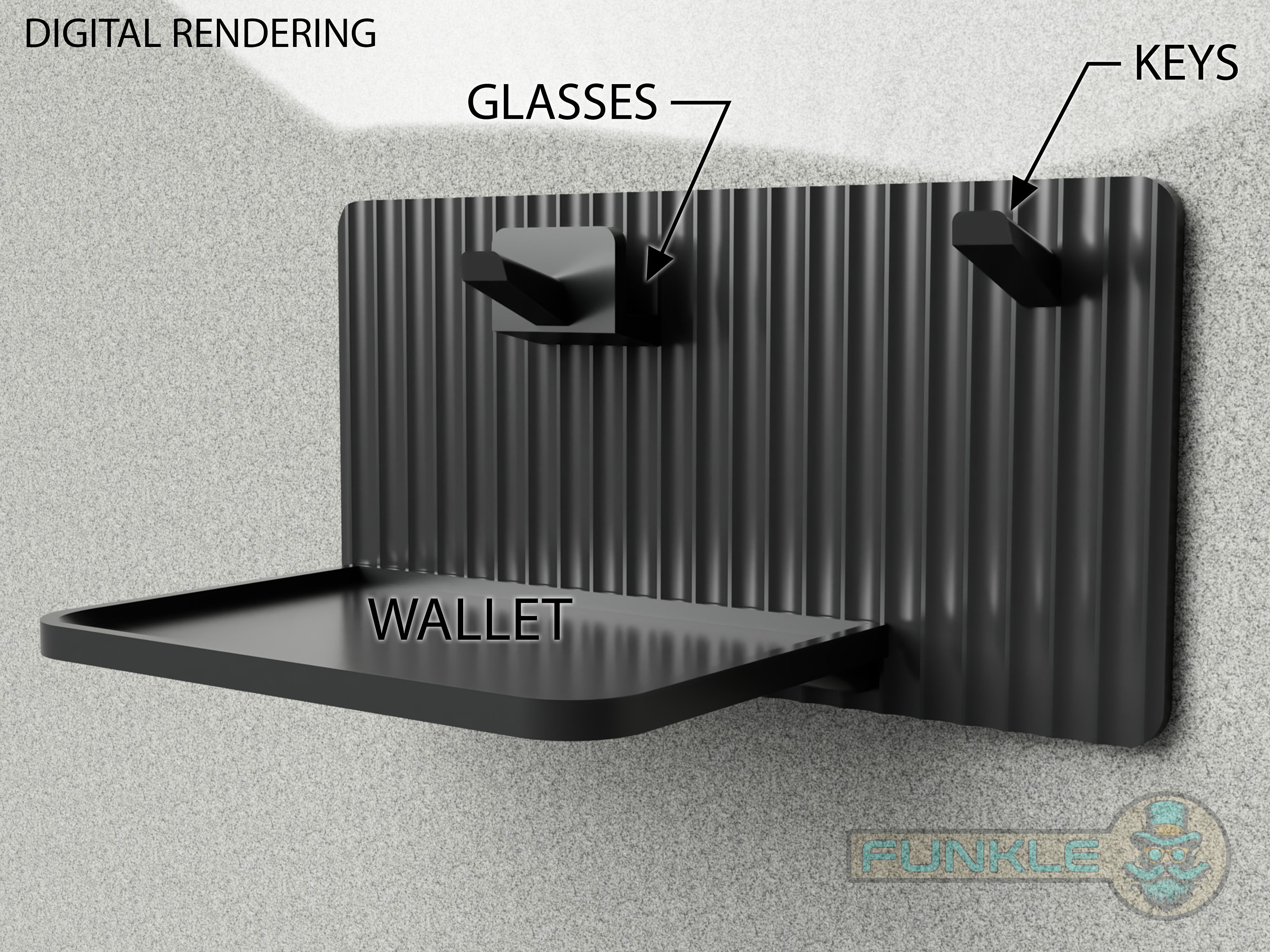 Entryway Organizer – Keys, Wallet & Glasses Wall Shelf - Etsy
