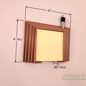 Mid-century Modern Post-it Note Holder | Wall or Desk Organizer - Etsy