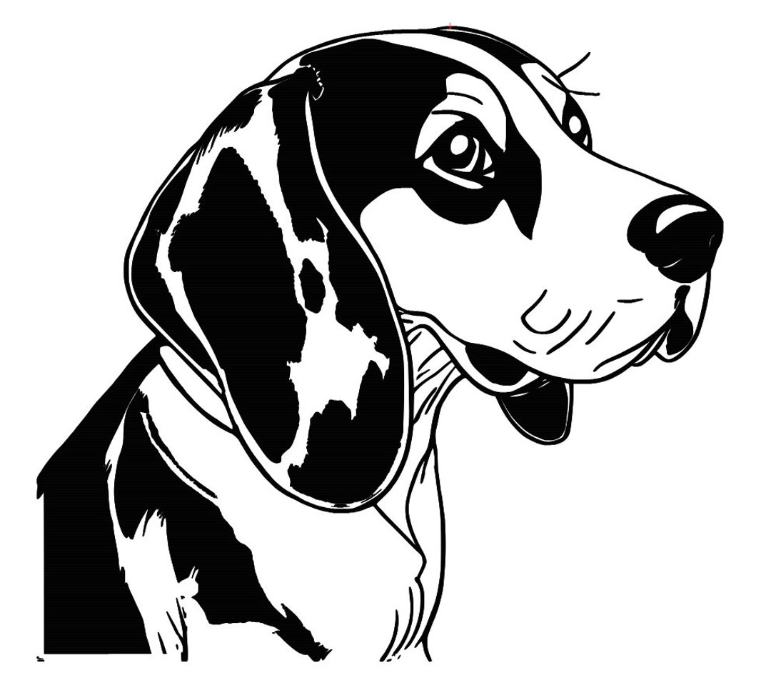 Beagle Dog SVG - Great for Laser Etching / Cutting - Etsy