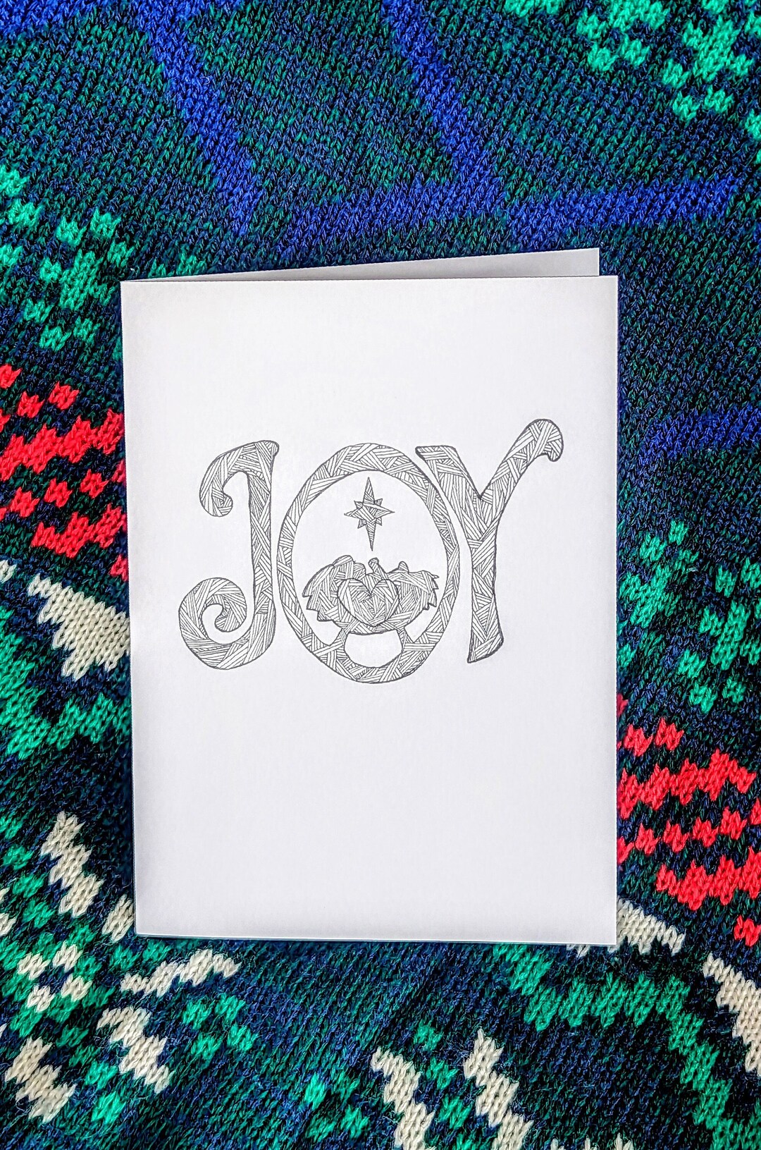 JOY NATIVITY Greeting Cards, Original Art by Kelly Deal - Etsy