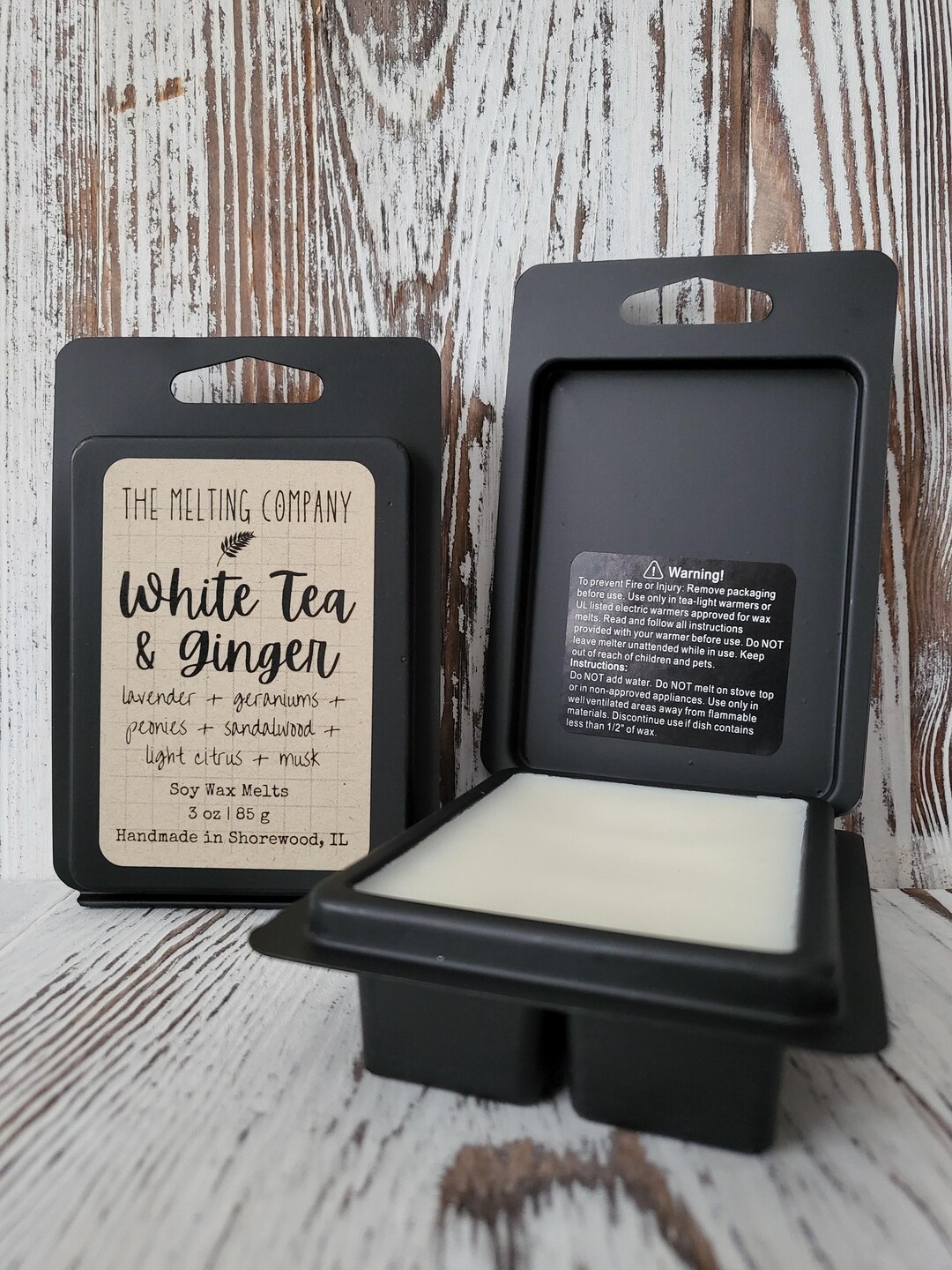 WHITE TEA & GINGER | 3 Oz Soy Wax Melt Cubes | Heavily Scented - Etsy