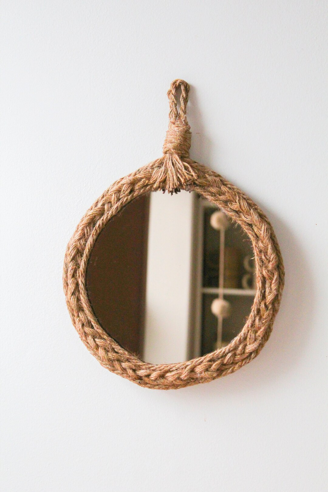 Nautical Coastal Round Rope Mirror Home Decor Wall Mirror Hanging Rope ...