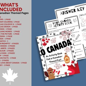 Canada Day Activity Bundle, Canada Day Printables, Canadian Worksheet ...