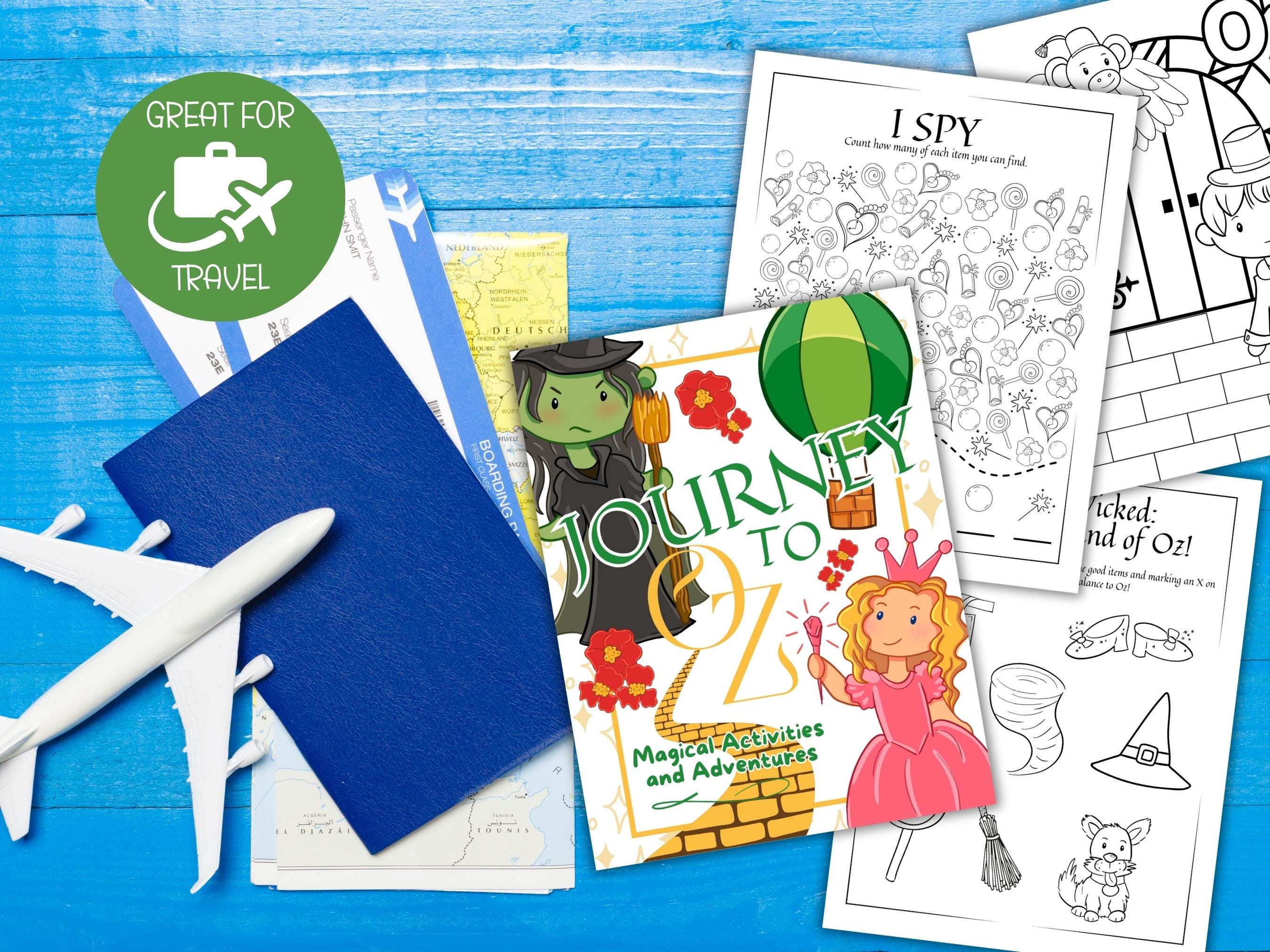 Wizard of Oz Kids Activity Book PDF, Printable Coloring Pages, Wicked ...