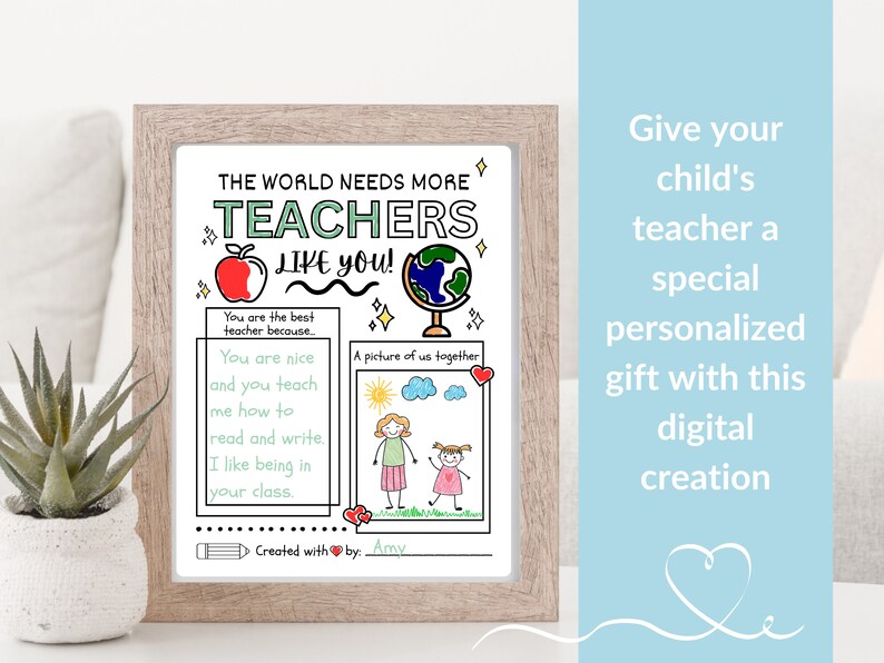 Teacher Appreciation Printable, Teacher Appreciation Week Gift, Thank ...
