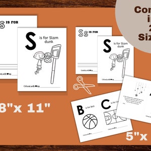 Basketball ABC Book Baby Shower, Alphabet Book Baby Shower, ABC ...