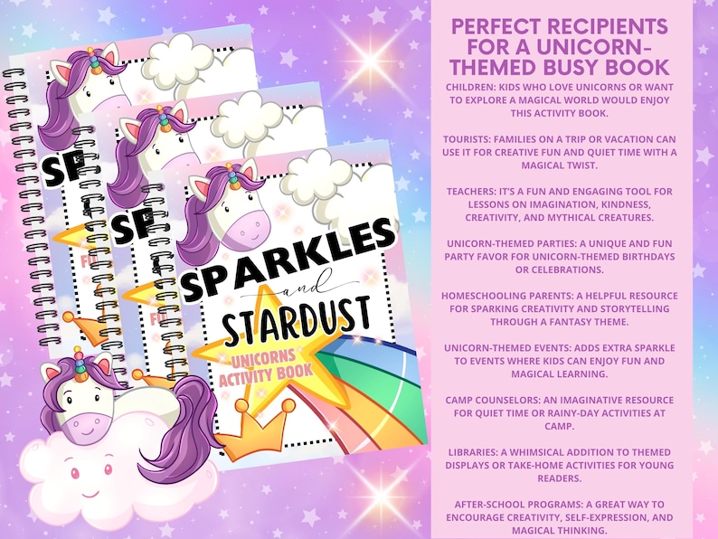 Unicorn Activity Book, Printable Affirmation Cards for Kids – Coloring ...