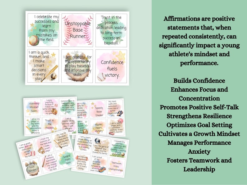 30 Printable Positive Affirmation Cards for Kids, Self Esteem ...