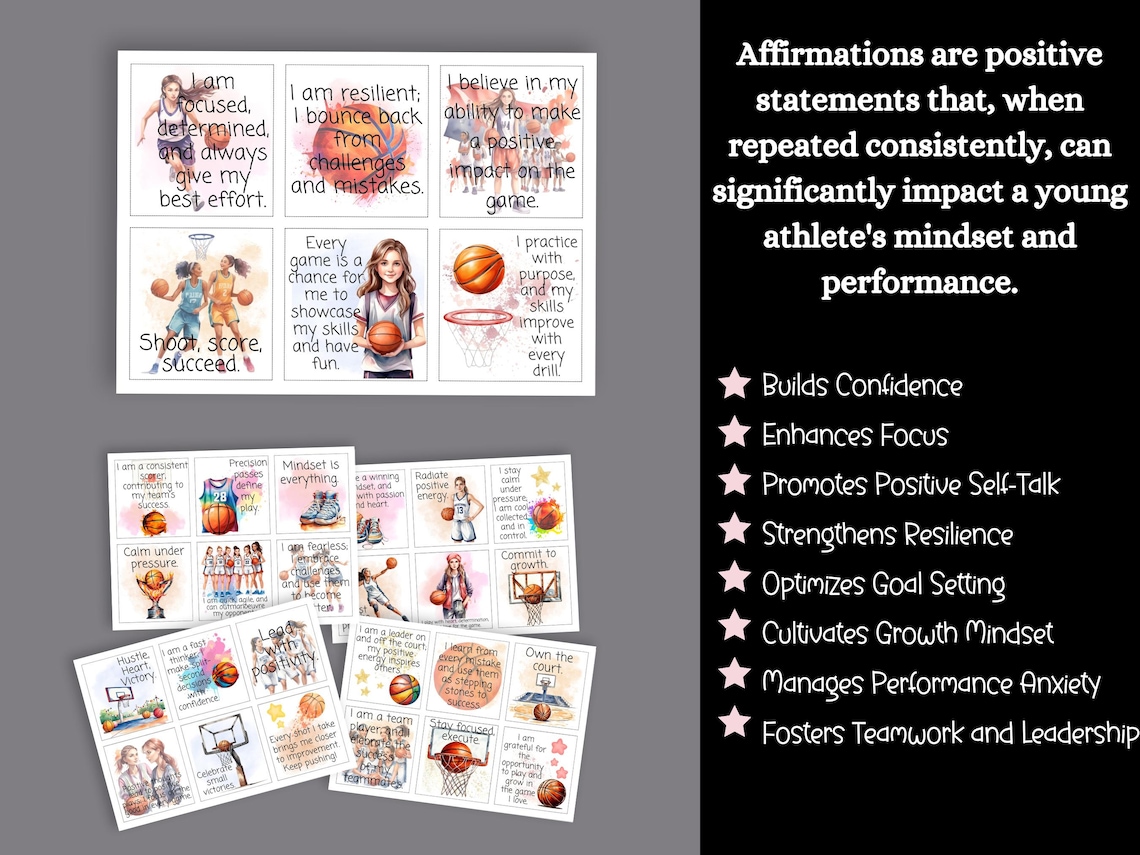 30 Printable Positive Affirmation Cards for Kids, Self Esteem ...